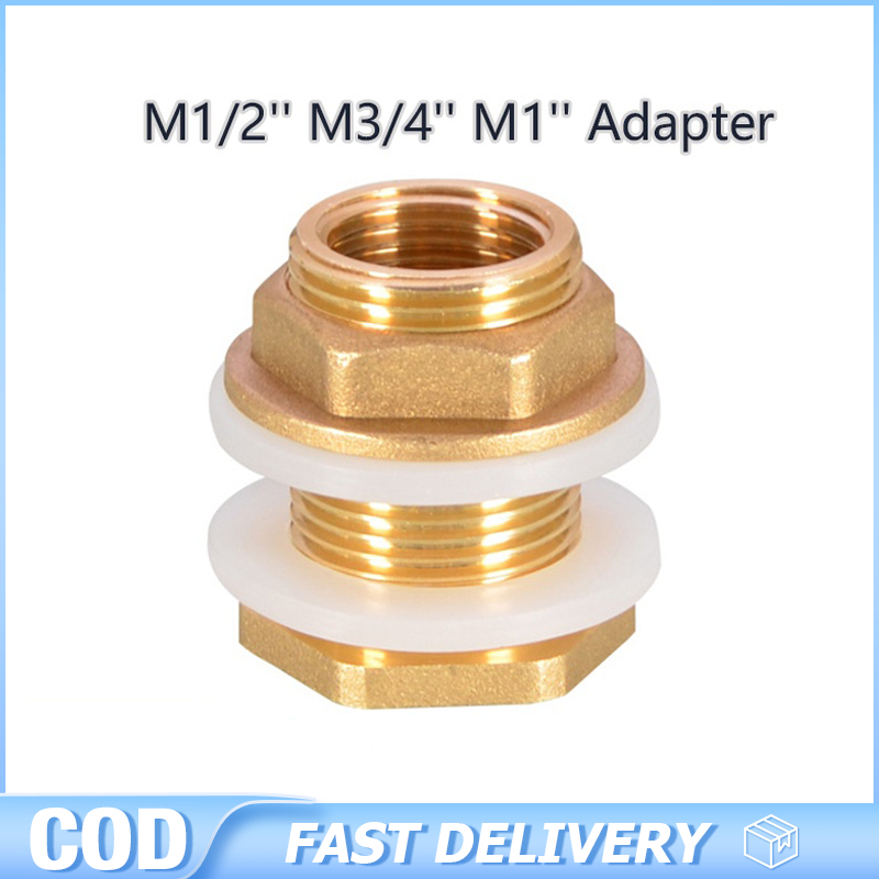 DN25 1 Inch M1'' Solid Brass Water Tank Connector Fittings Leak-proof ...