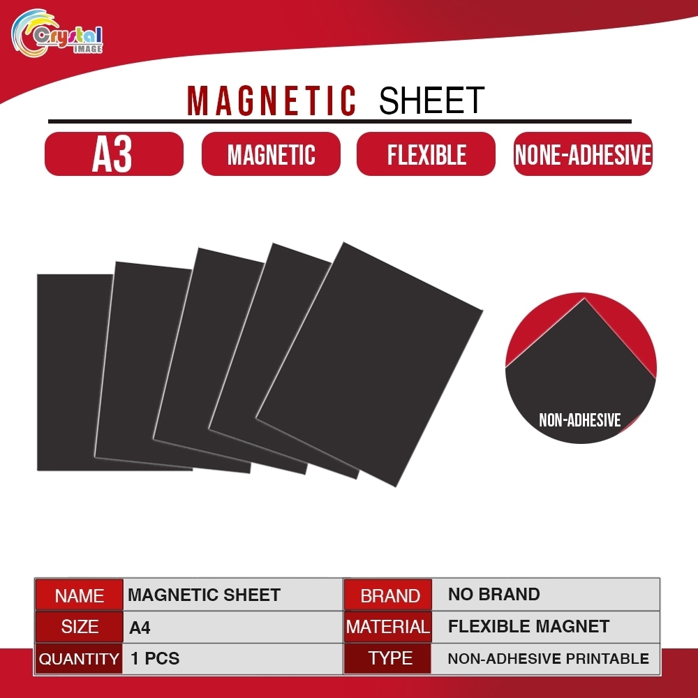 Magnetic Sheet A3 Size Ref Magnet Non-Adhesive [Easy Cut Magnetic Sheet ...