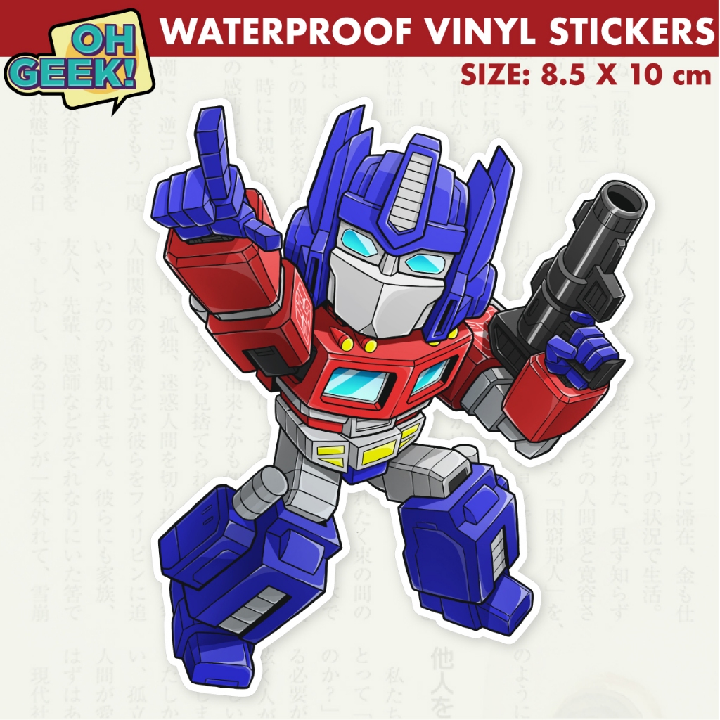 Oh Geek Transformers Autobot SD Optimus Prime Waterproof Water Bottle ...