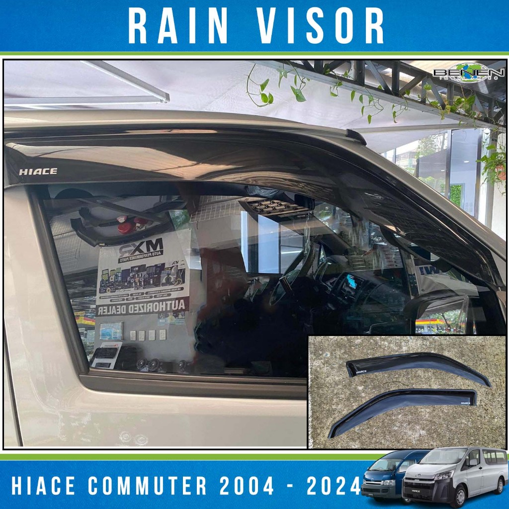 Rain Guard Window Visor HIACE COMMUTER 2004 - 2024 | Shopee Philippines
