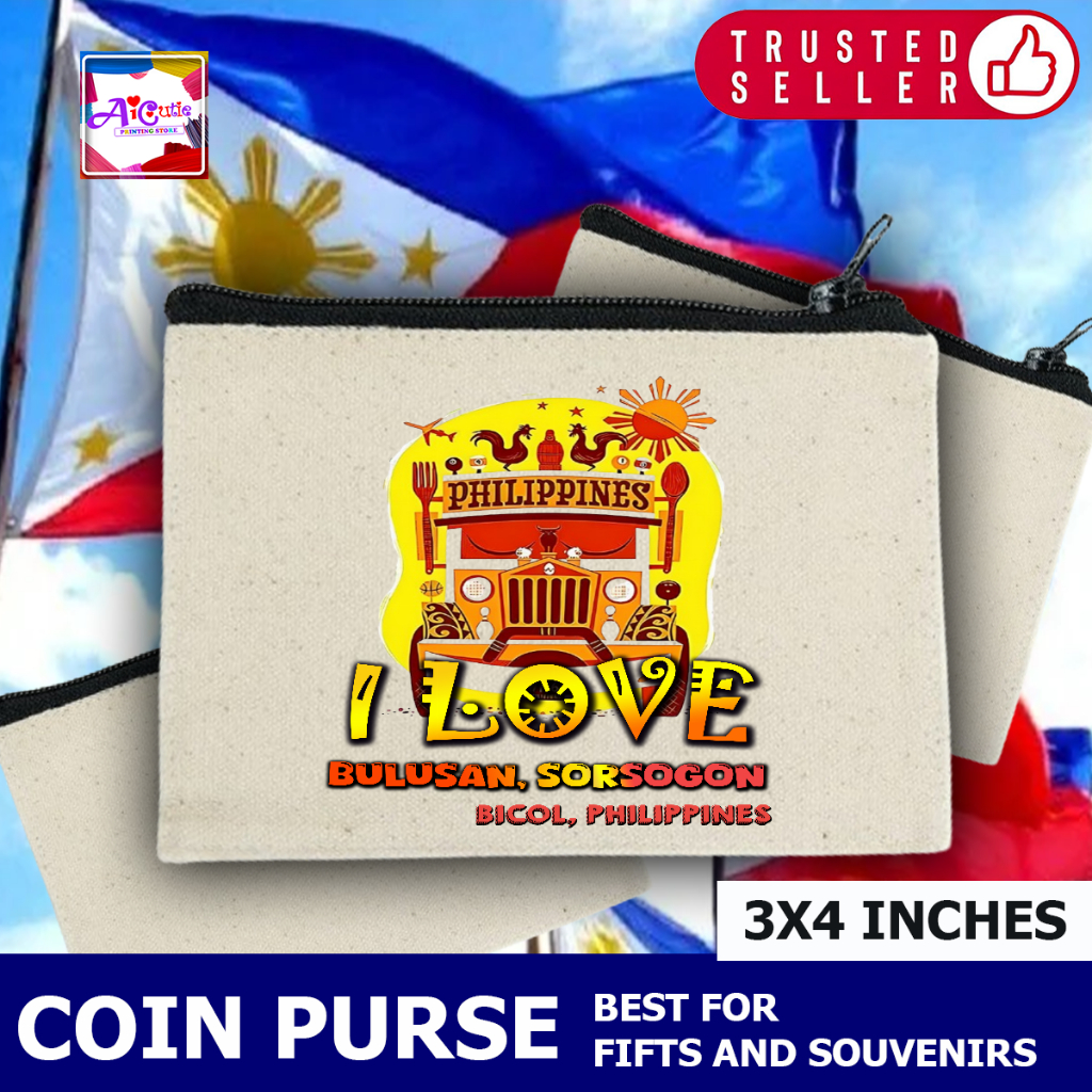 I LOVE BULUSAN BICOL PHILIPPINES COIN PURSE DESIGN BEST FOR GIFTS AND ...