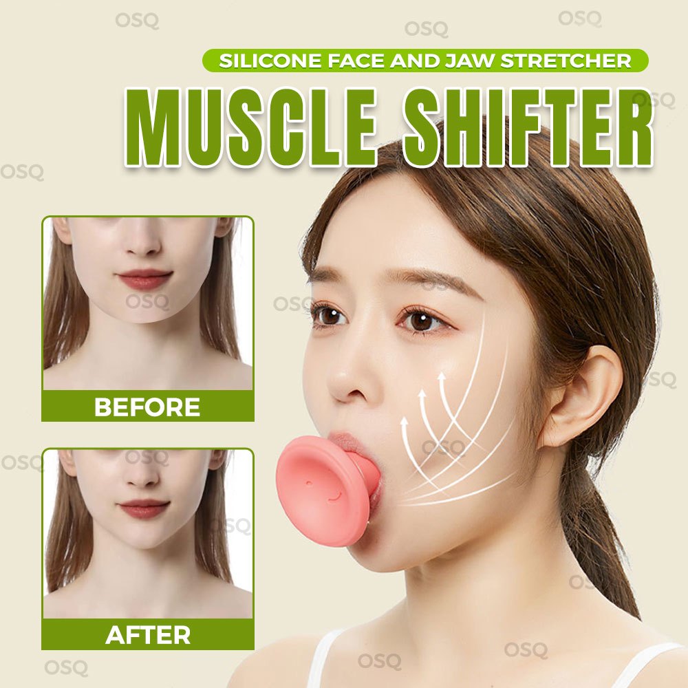 OSQ Washable Silicone Face and Jaw Stretcher Exerciser for Chin Mouth ...