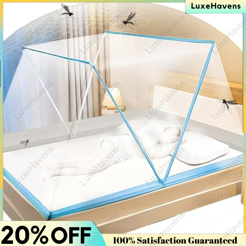 LuxeHavens Kulambo Mosquito Net Family Size Foldable Design for King ...
