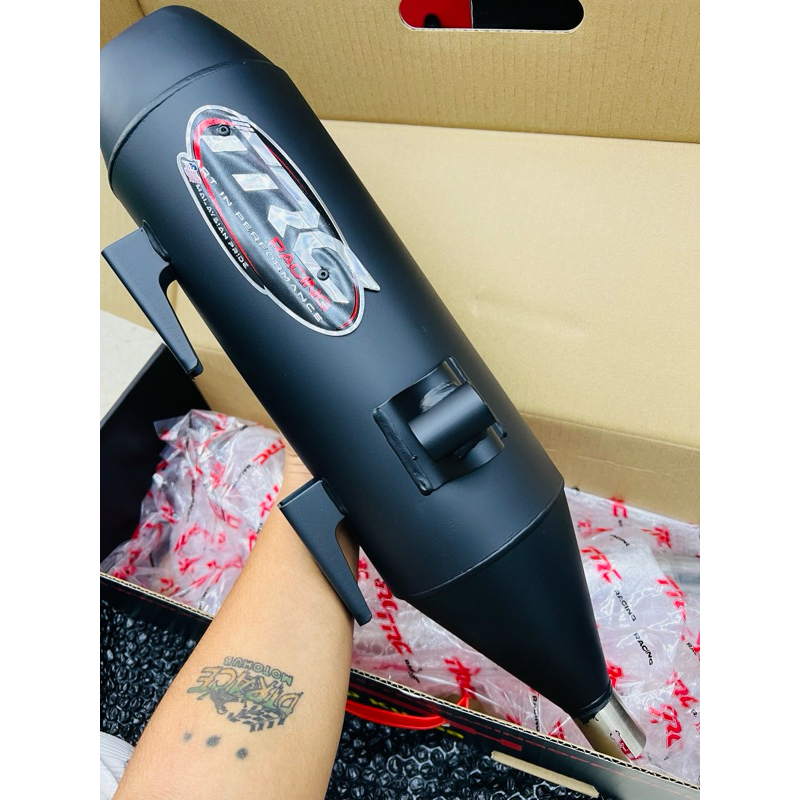 TRC RACING “POWER PIPE” MOTORCYCLE EXHAUST for CLICK 125/150 V2 & V3 ...