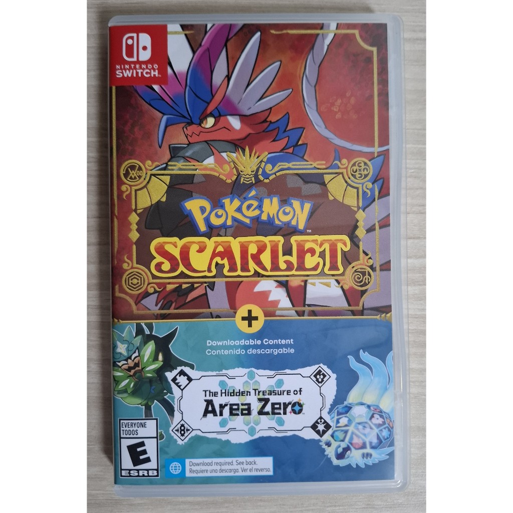 Nintendo Switch Pokemon Scarlet and The Hidden Treasure Of Area Zero ...