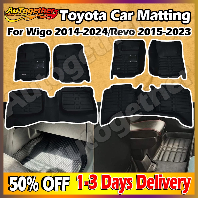 5D Deep Dish Matting for Toyota Wigo 2014-2024/Revo 2015-2023 High ...