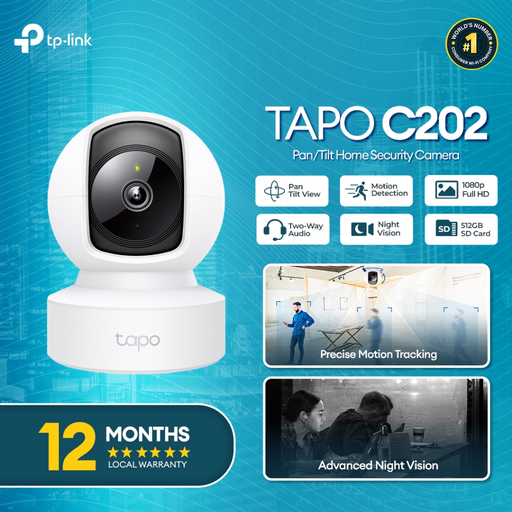 Tp-Link Tapo C202 Pan/Tilt Home Security Camera | Shopee Philippines