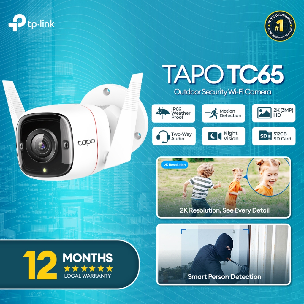 TP-Link Tapo TC65 Home Outdoor Security Wi-Fi Camera | Shopee Philippines