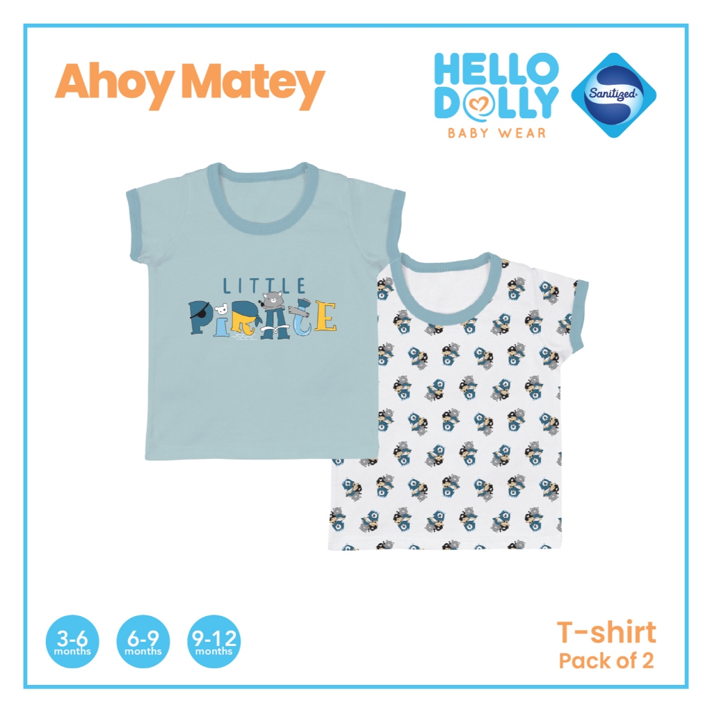 Hello Dolly Baby Wear 2 pcs Tshirt (Ahoy Matey) Clothes for Boys ...