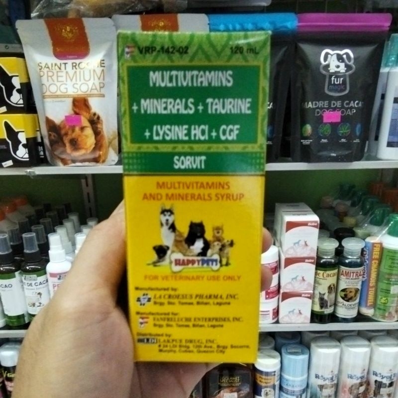 Sorvit 120ml Multivitamins+Minerals+Taurine+Lysine+CGF | Shopee Philippines