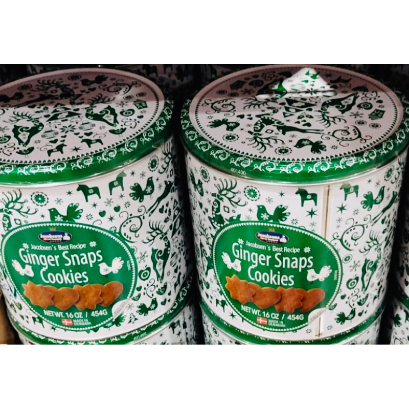 JACOBSENS GINGER SNAPS TRADITIONAL GREEN BUTTER COOKIE 454G | Shopee ...