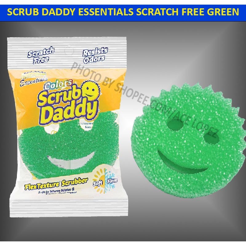 Scrub Daddy Essentials Colors FlexTesture Scrubber Green als21207 ...