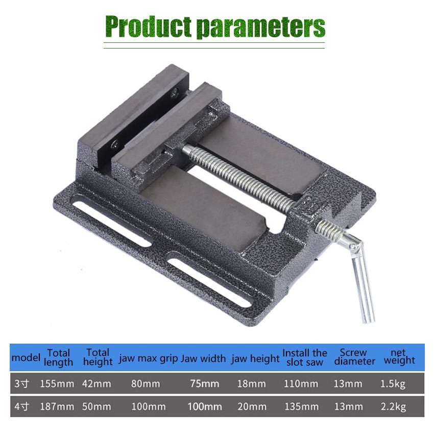 Professional Flat Vise Table Clamp Bench Drill Press Vise Milling ...