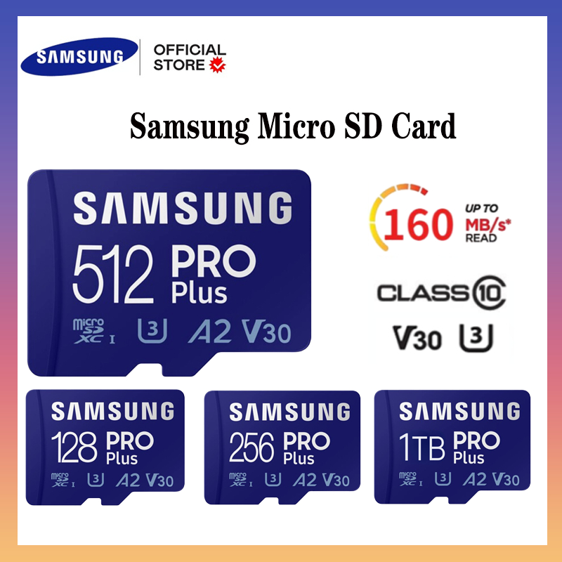 Samsung PRO PLUS Micro SD Cards 128GB 256GB 512GB 1TB SDXC Card | UHS-I ...