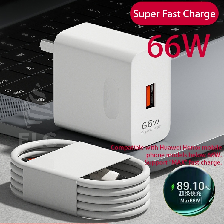 Huawei Max 66W Super charger Fast Quick Wall charger with 6A Type C ...