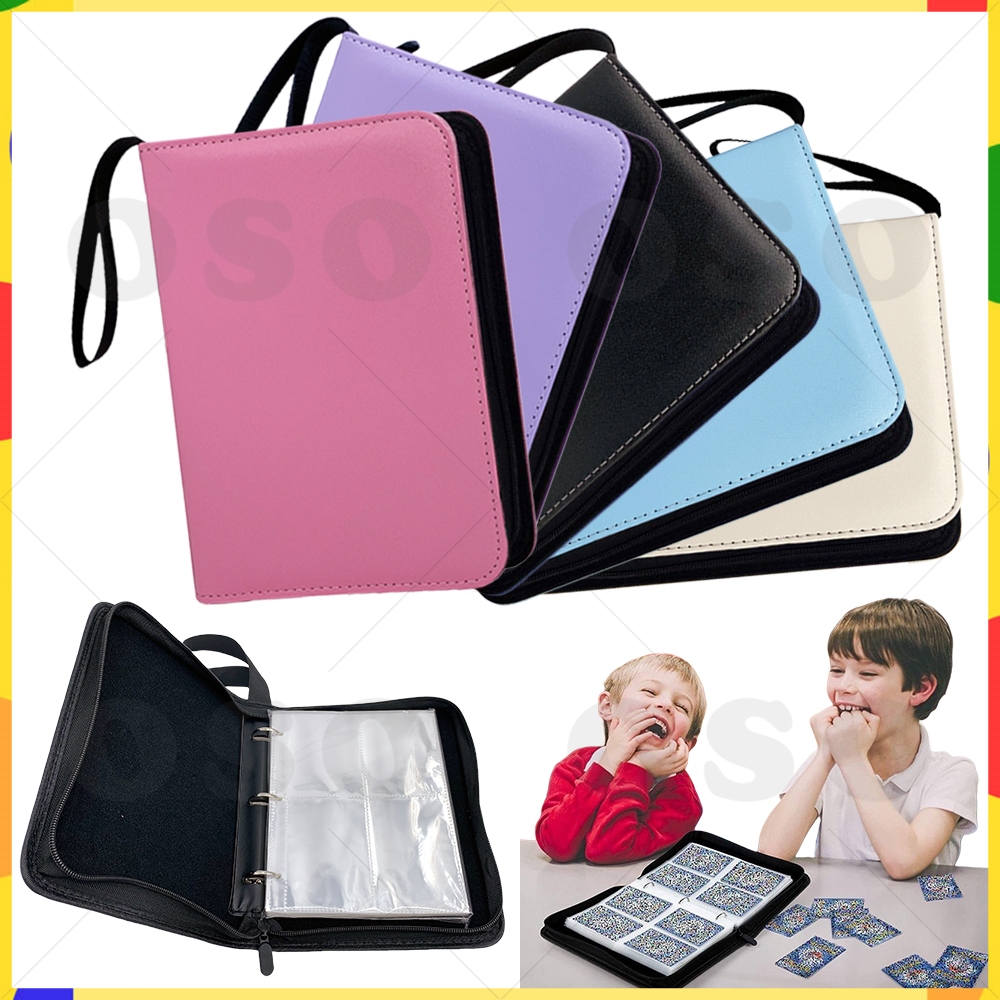 400-Slot Pokemon Card Binder with Zipper For TCG MTG Yugioh Pokemon NBA ...