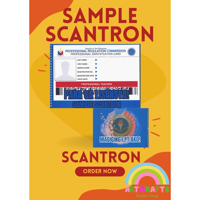 SAMPLE SCANTRON SPRING COMPILED FOR BOARD EXAM LET PRACTICE TEST ...
