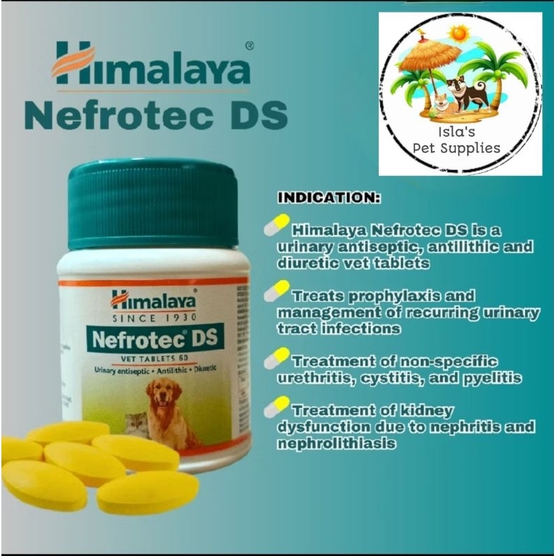 Himalaya Nefrotec DS for Dogs and Cats (60 tablets) | Shopee Philippines