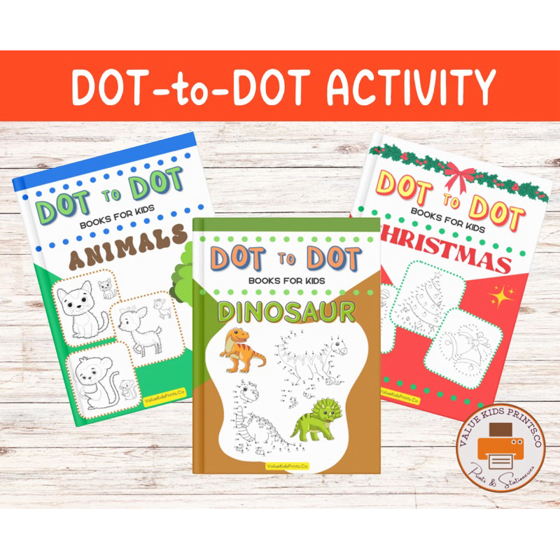 Dot to Dot Book for Kids | Connect the Dots Books for kids | Shopee ...