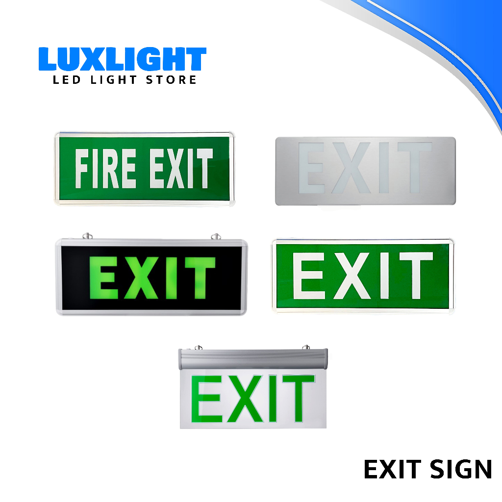LED Fire Exit Lights/Exit Signage/Single and Double Faced/Aluminum ...