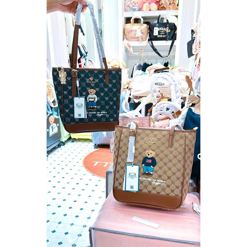 TTWN BEAR GUOO BEAR LARGE TOTE BAG | Shopee Philippines