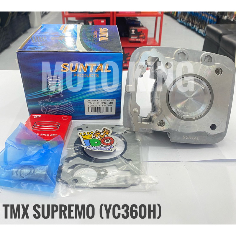 SUNTAL CYLINDER BLOCK WITH PISTON KIT STD TMX SUPREMO (YC360H) | Shopee ...