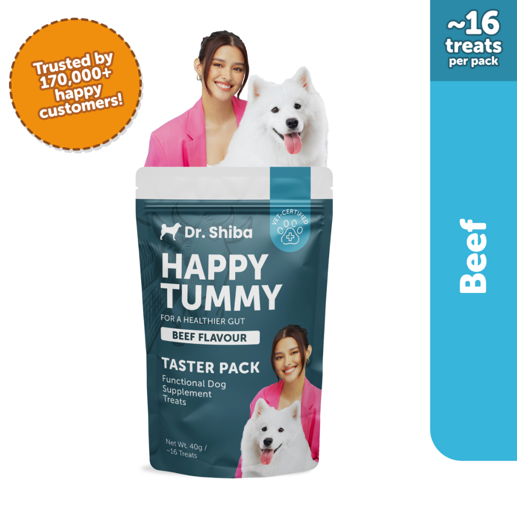 Dr. Shiba Happy Tummy Taster Pack - Beef 40g Dog Treats Snack - Dog ...
