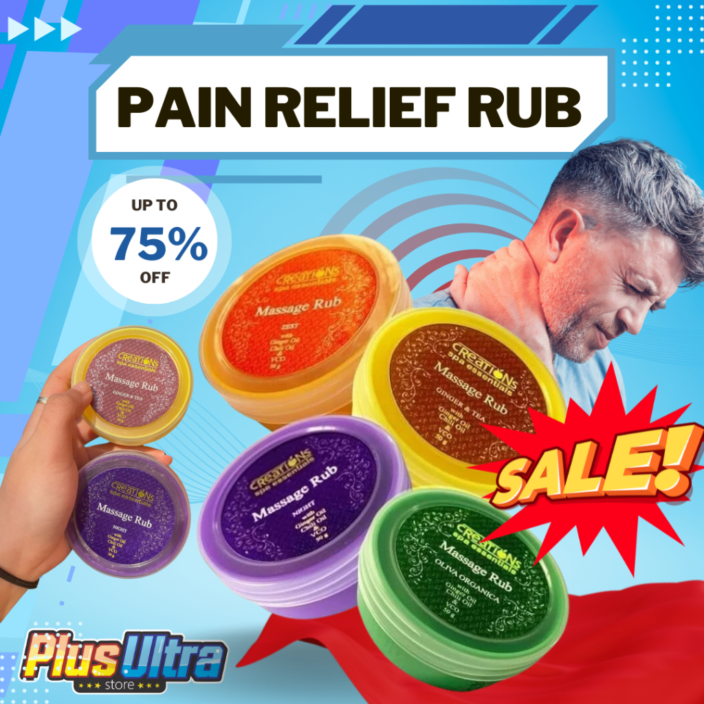 Creations Spa Essentials Pain Relief Rub 50g | Shopee Philippines