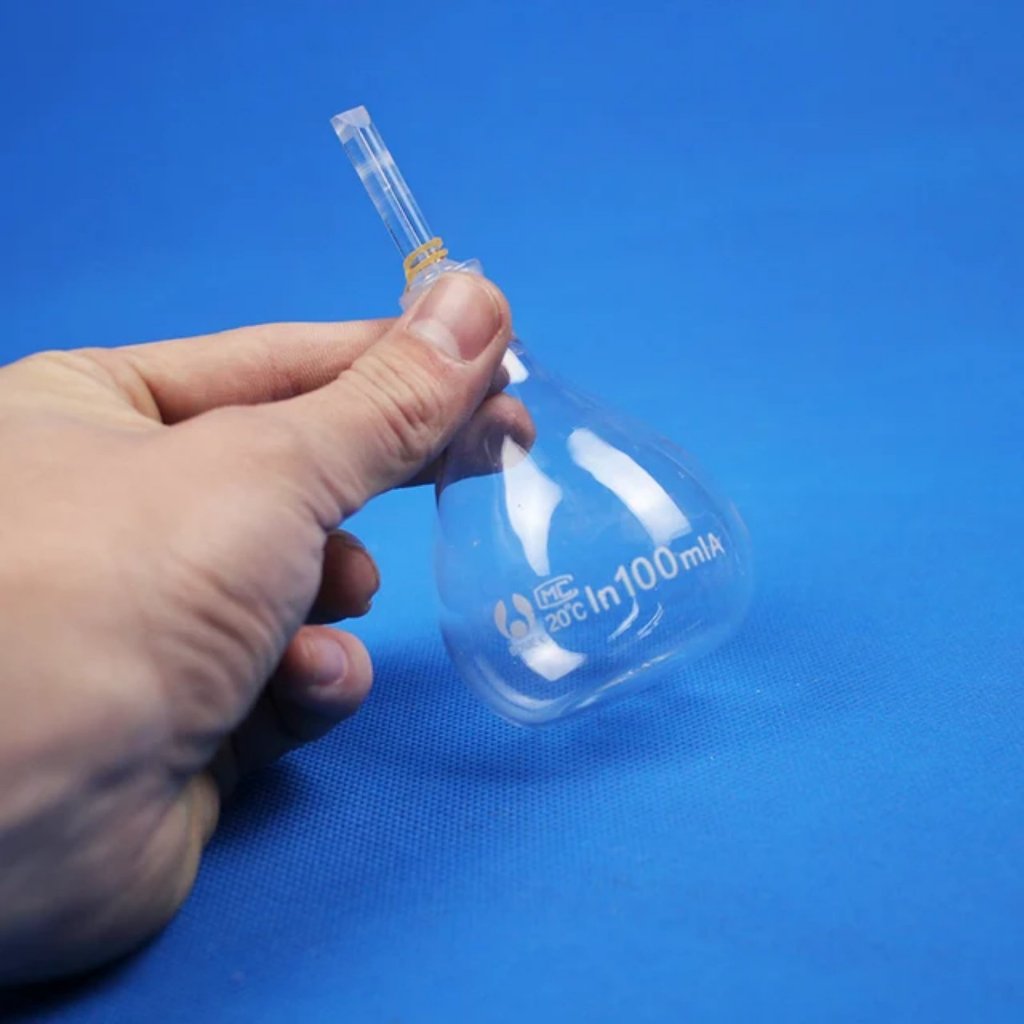 PYCNOMETER DENSITY BOTTLE, WITH ONE GROUND CAPILLARY STOPPER, HIGH ...
