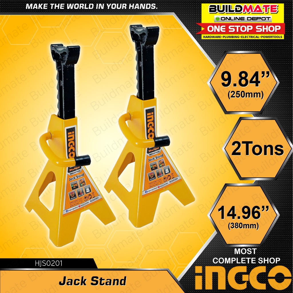 Buildmate x INGCO Jack Stand 2 Tons HJS0201 IHT | Shopee Philippines