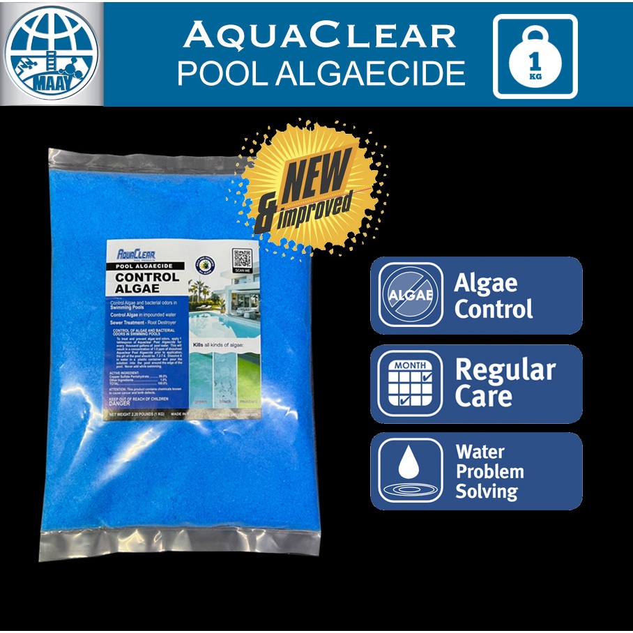 Aquaclear Pool Algaecide Granules ( 1 KG) for Algae Control | Shopee ...