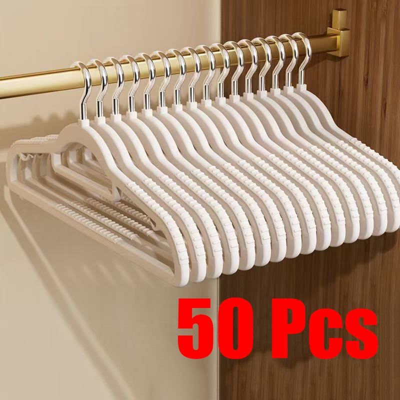 50 Pcs High Quality Non-Slip Hanger Strong Hanger For Clothes High ...