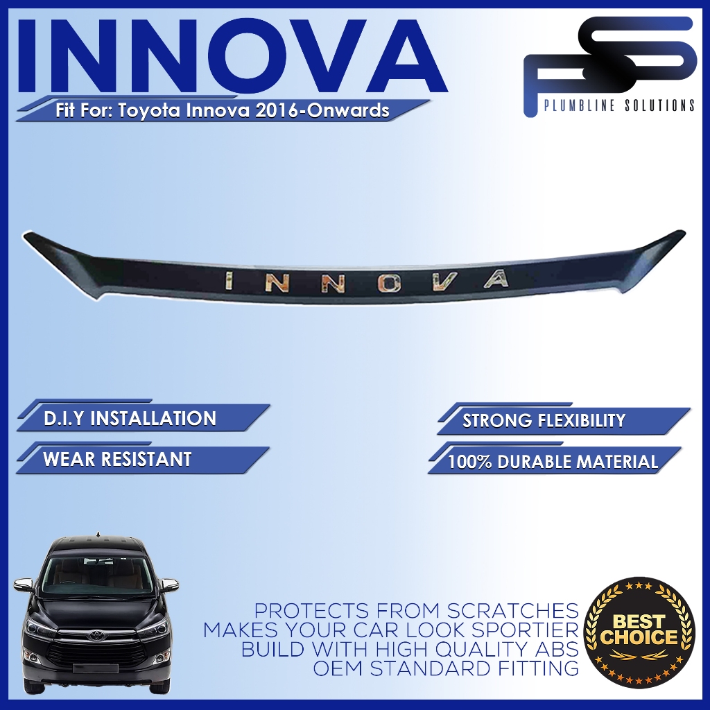 Car Bonnet Guard Toyota Innova V G J E 2016 Onwards / Zenix 2023 ...