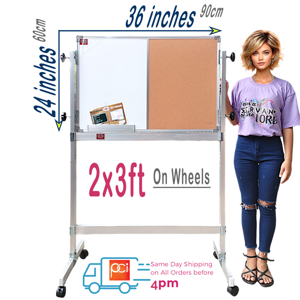 Big Combination Board (Whiteboard with Corkboard). Versatile Organizing ...