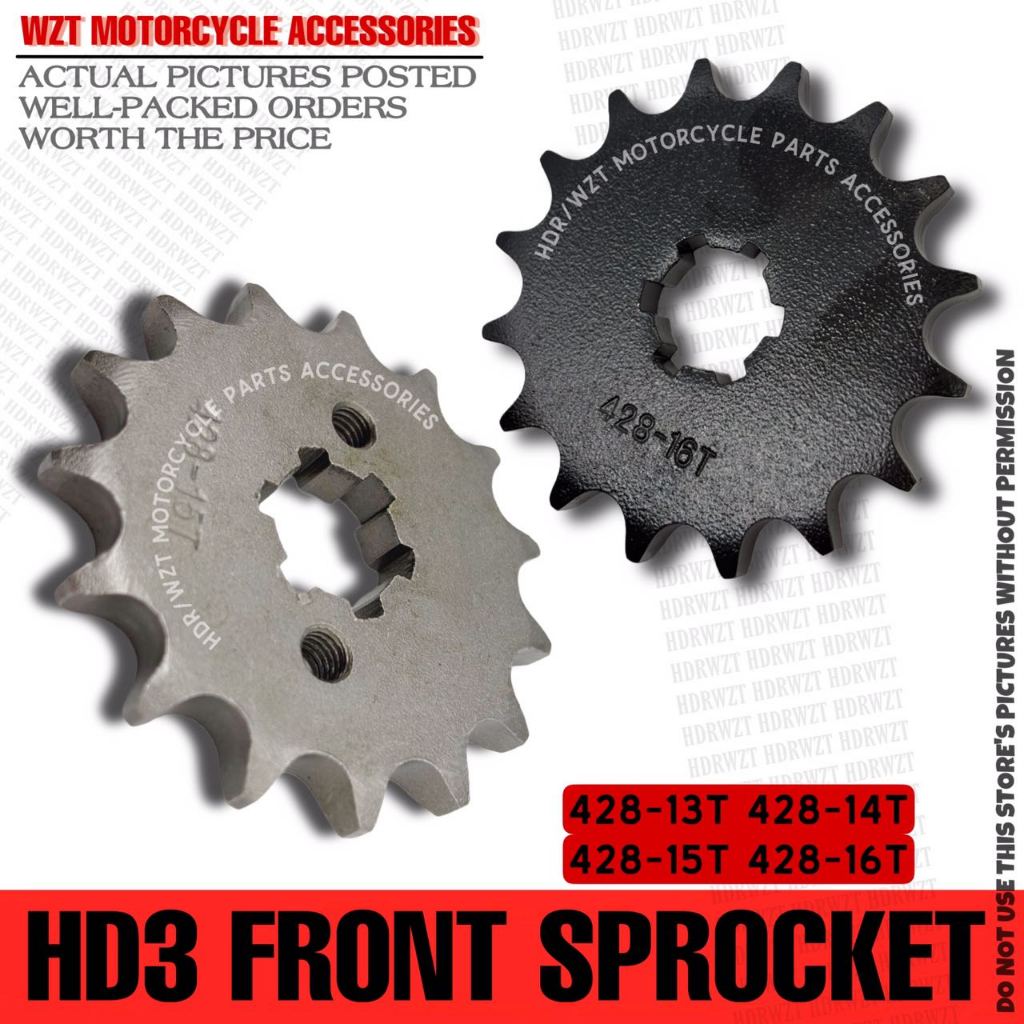 WZT FRONT SPROCKET FOR SUZUKI X4 / KYMCO GP125 / KAWASAKI HD3 ...