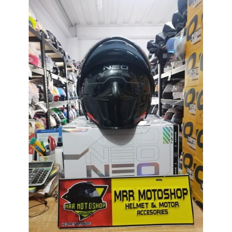 spyder neo ace gloosy black dual sport helmet | Shopee Philippines