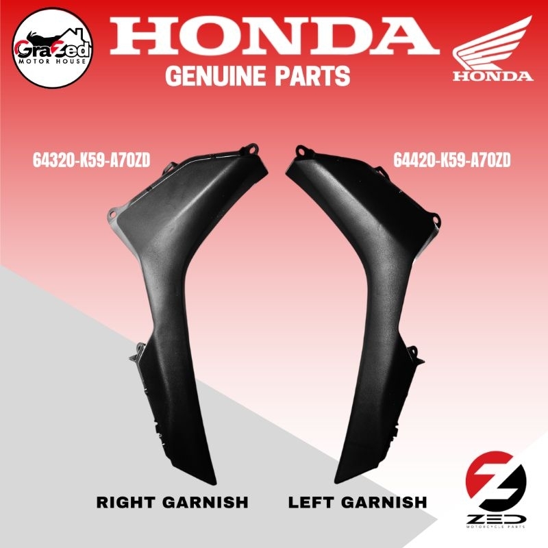 FRONT SIDE GARNISH for Honda Click i 125/150 V2 GC (L-64420-K59-A70ZD R ...