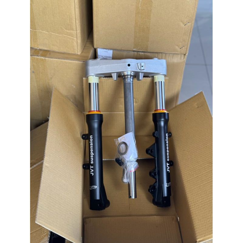 JVT front shock with tpost silver 33mm (Adjustable with preload) for NMAX v1/v2 | Shopee Philippines