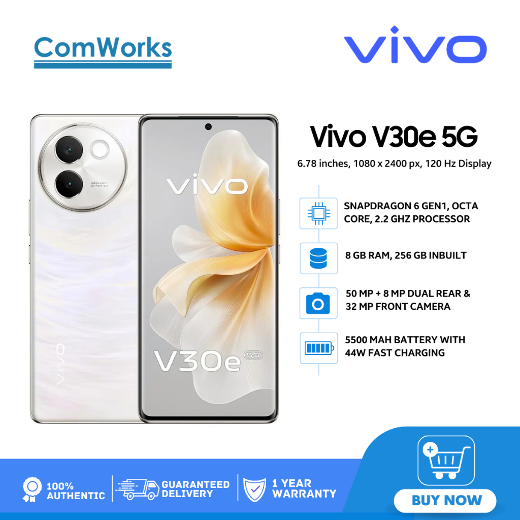 ComWorks | Vivo V30e 5G 8GB 256GB | 6.78 inches | Shopee Philippines