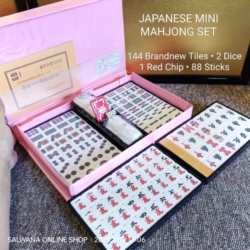JAPANESE MINI MAHJONG SET PINK CASE • JAPAN SURPLUS | Shopee Philippines