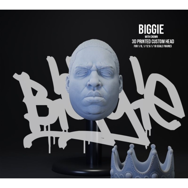 3D Printed Custom Head - Biggie with Crown | Shopee Philippines