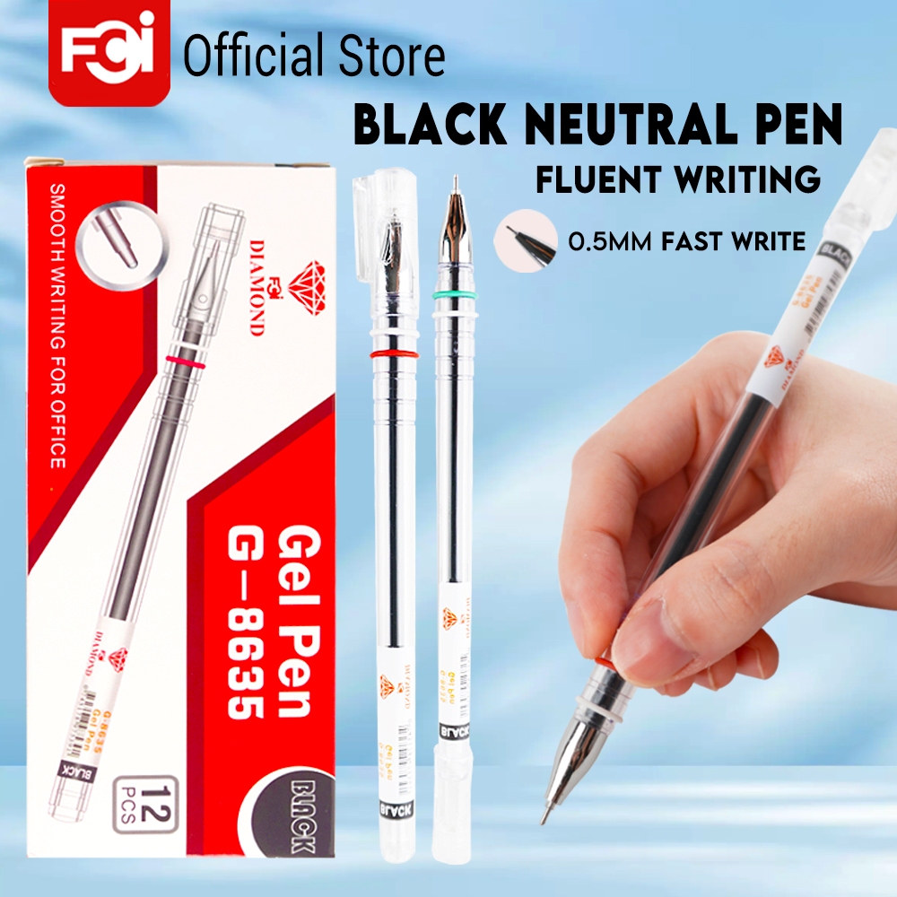 FCI 1pc Gel Pen Rolling Ball Pens, Quick-Drying Ink Extra Fine Point ...