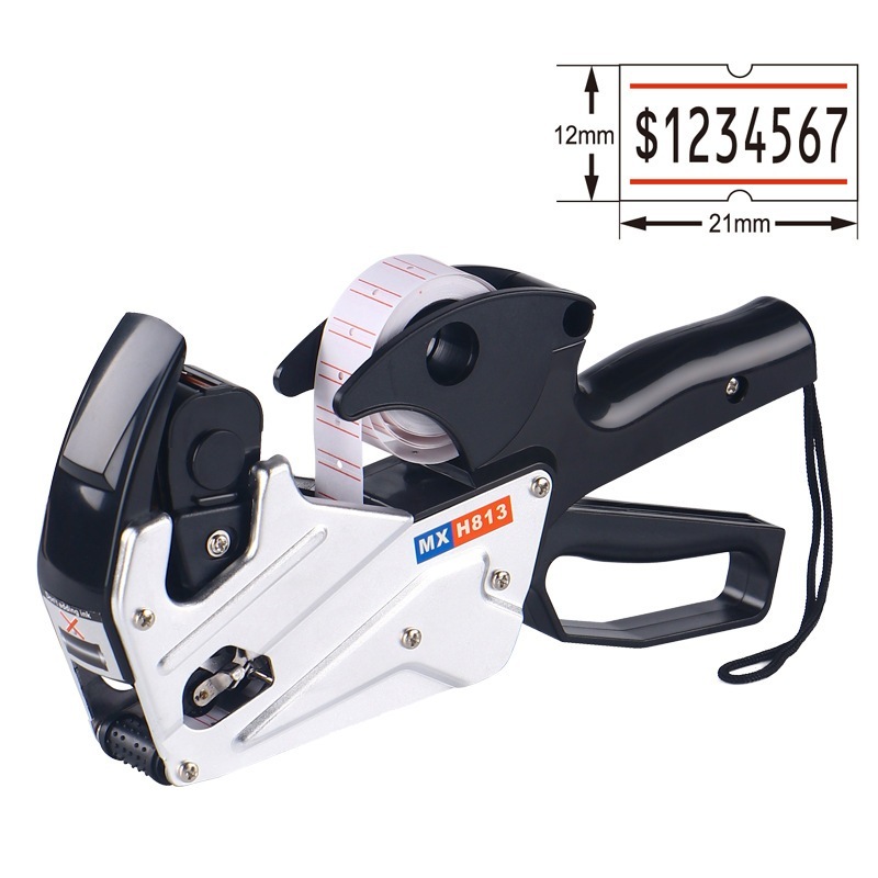 MX-H813 A-line 8 Gun Labeler Labeller Label Paper For Retail Store ...