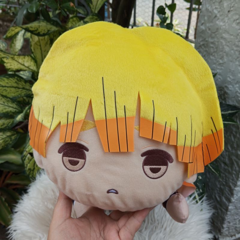 DEMON SLAYER Zenitsu Sad Face Lying Down 13 Inches Japan Plush Toy ...