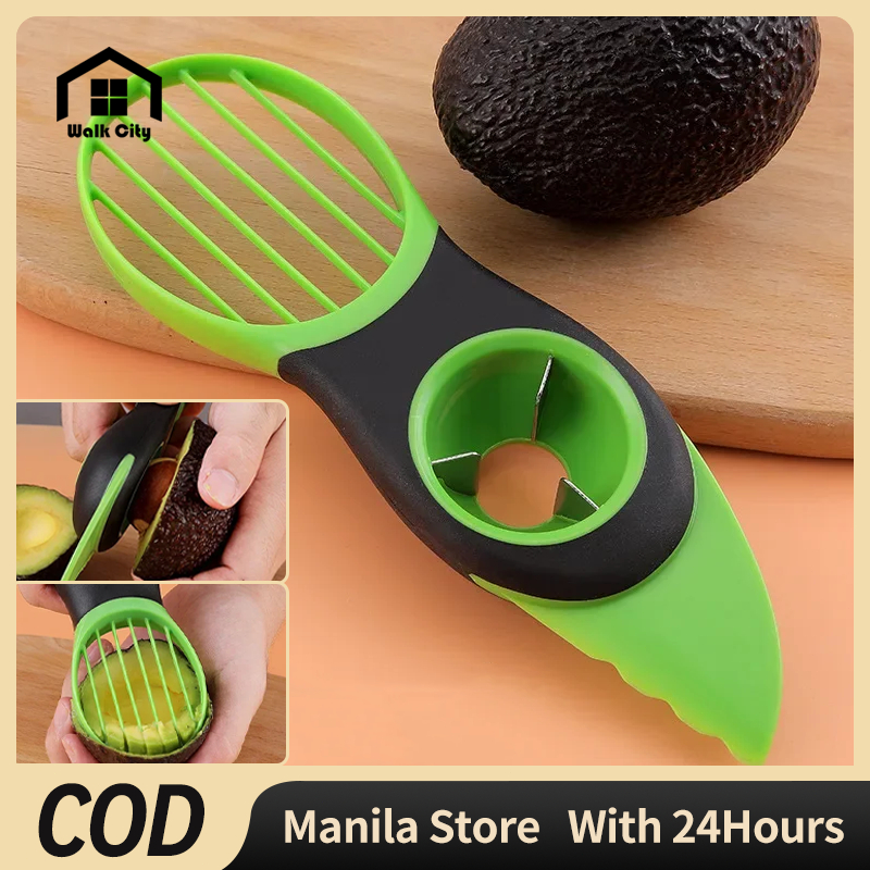 Stainless Steel Avocado Cutter 3-in-1 Tool for Halving Pitting and ...