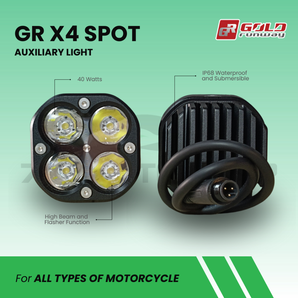 GR-4X GOLD RUNWAY 40 WATTS LED AUXILIARY LIGHTS | Shopee Philippines