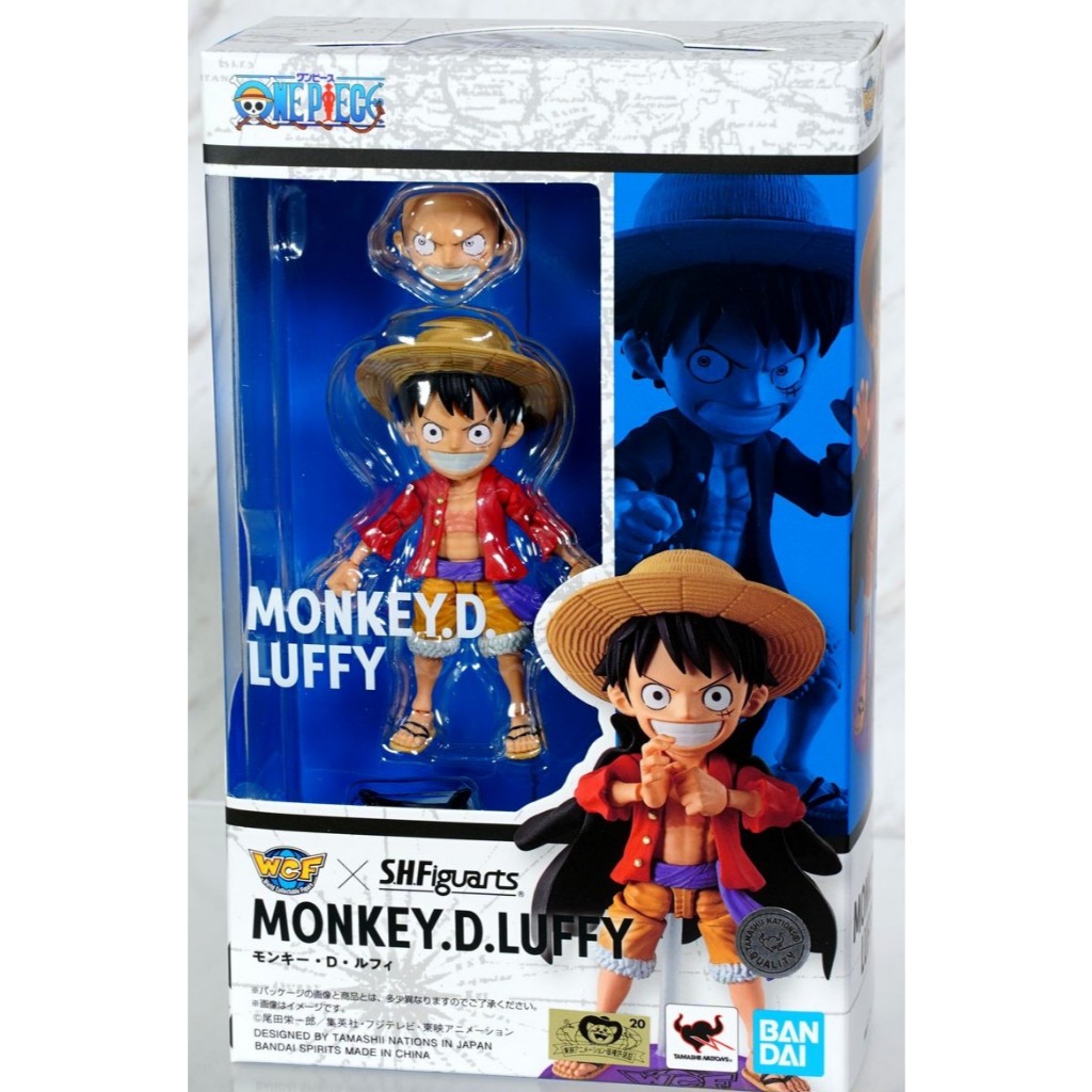 TAMASHII NATIONS World Collectible Figure x S.H.Figuarts ONE PIECE Monkey D. Luffy Figure ...