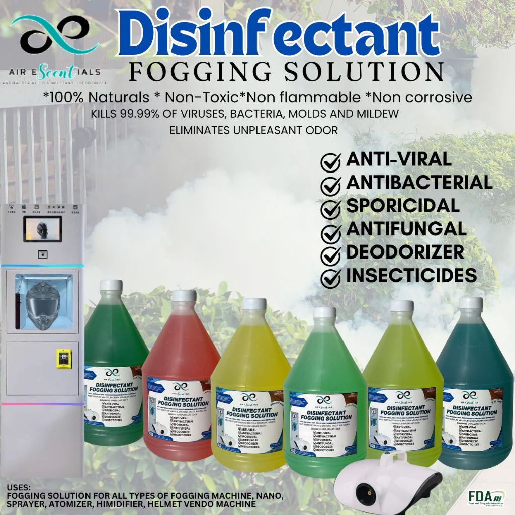 Fogging Solution Disinfectant 1 Gallon / Helmet Fog Solution ...