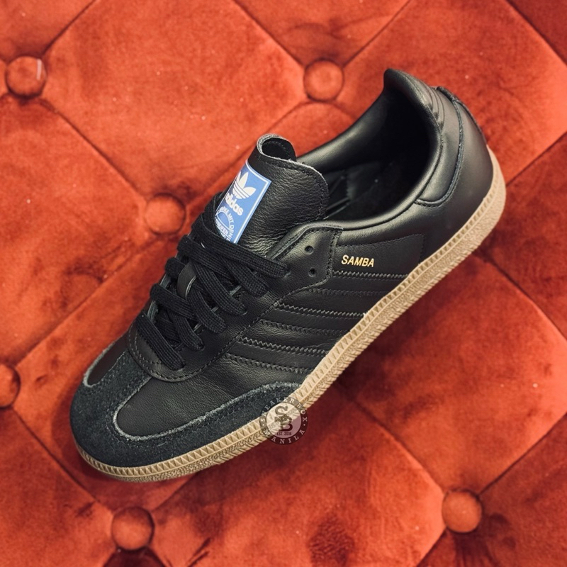 SNEAKER BOX MANILA SAMBA OG BLACK GUM SIZE US5.5 MEN LEGIT | Shopee ...