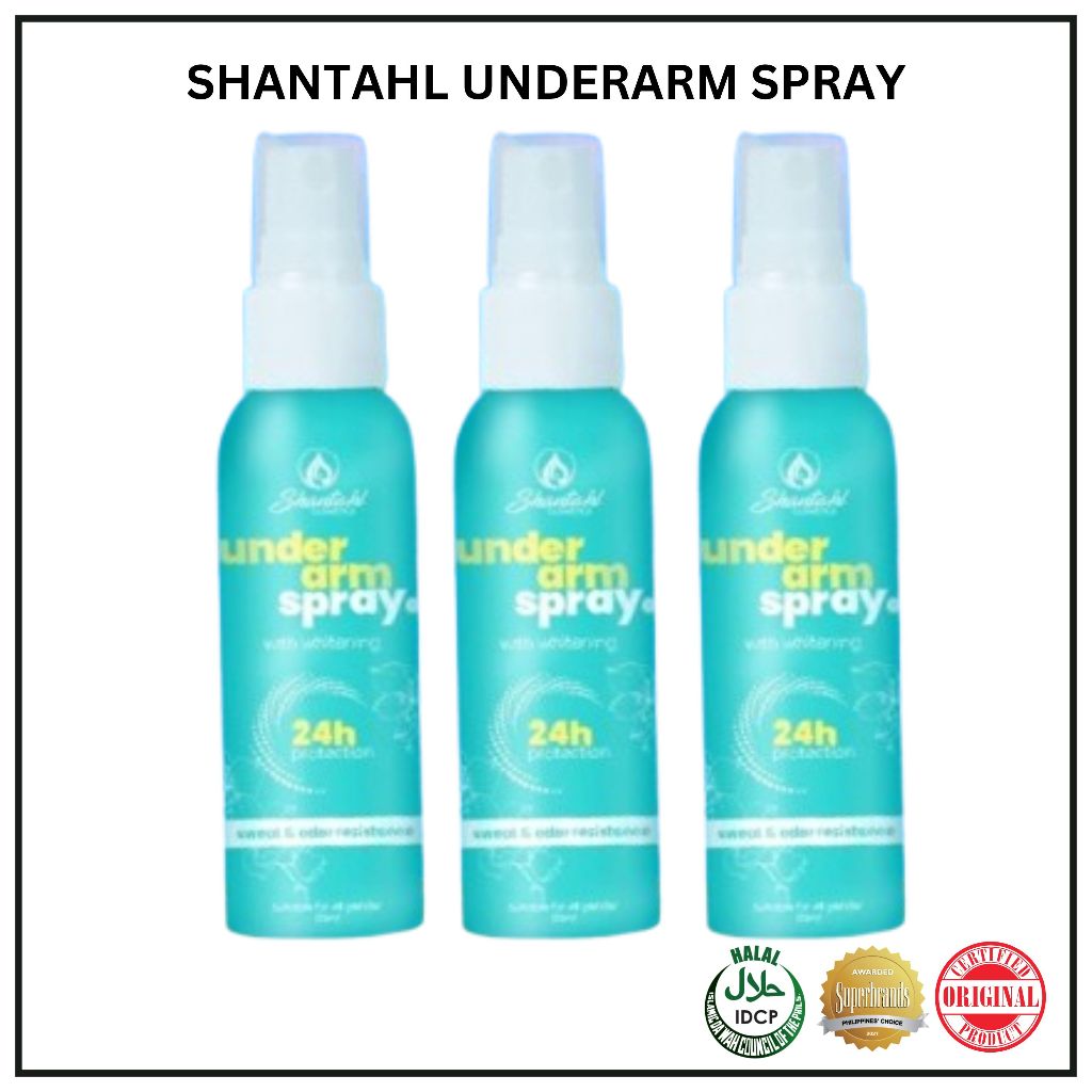 Shantahl Underarm Spray with Whitening (3 bottles) | Shopee Philippines